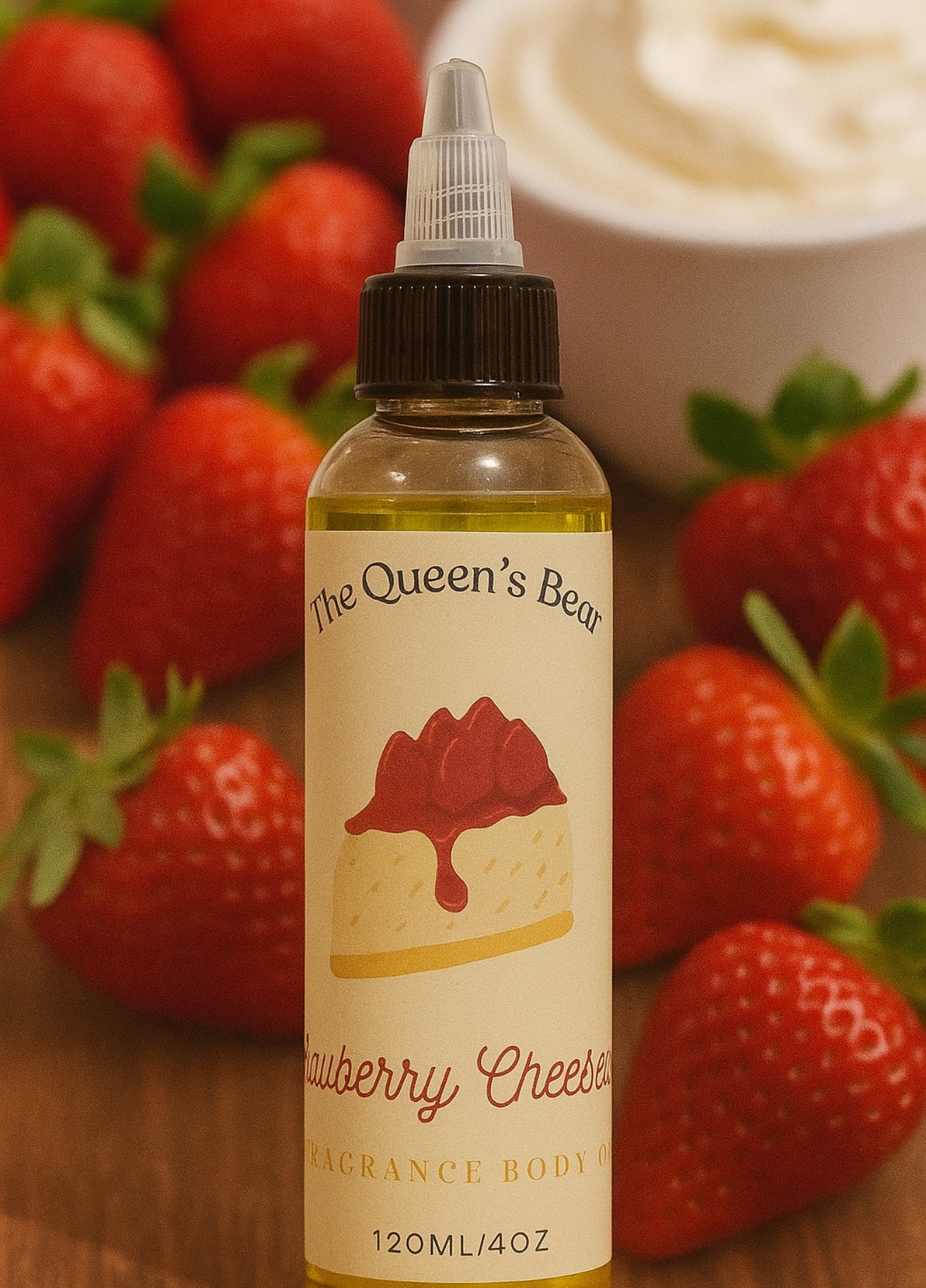 Strawberry Cheesecake Body Oil – The Queen’s Bear